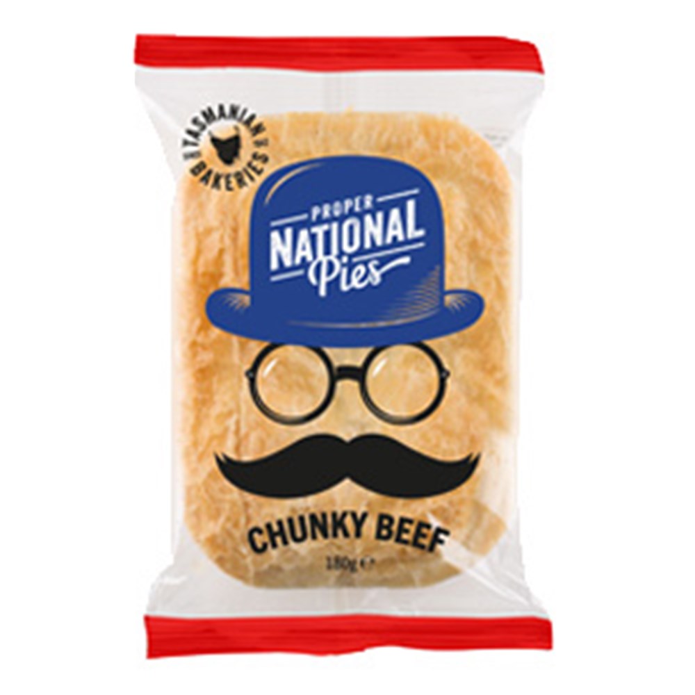 Pies Chunky Beef 16 x 180g - Pies, Sausage Rolls & Pasties - Godden ...