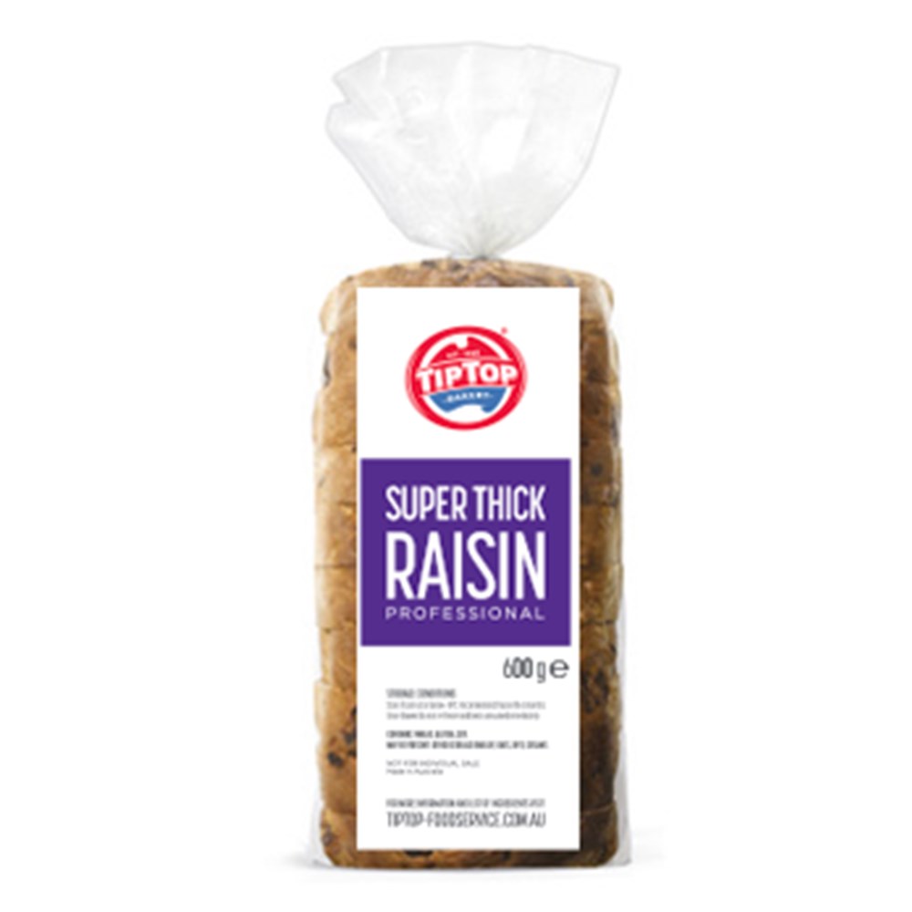 Bread Loaf Super Thick RAISIN Sliced 6 x 600g - NAFDA Godden Food Group ...