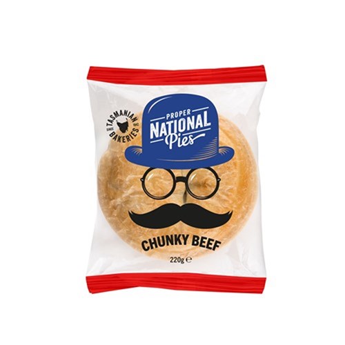 Pies Chunky Beef 16 x 180g - Pies, Sausage Rolls & Pasties - Godden ...