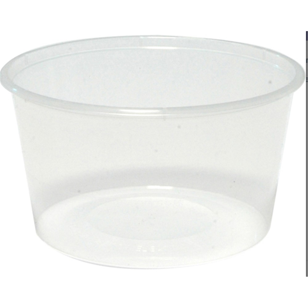 Round Container Clear Plastic 450ml 50s - Containers - Godden Food ...